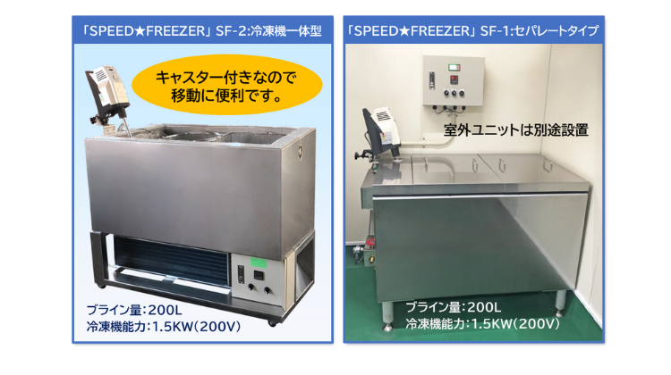 SPEED★FREEZER（スピード・フリーザー）｜フーズテック株式会社｜食品製造現場のソリューションカンパニー